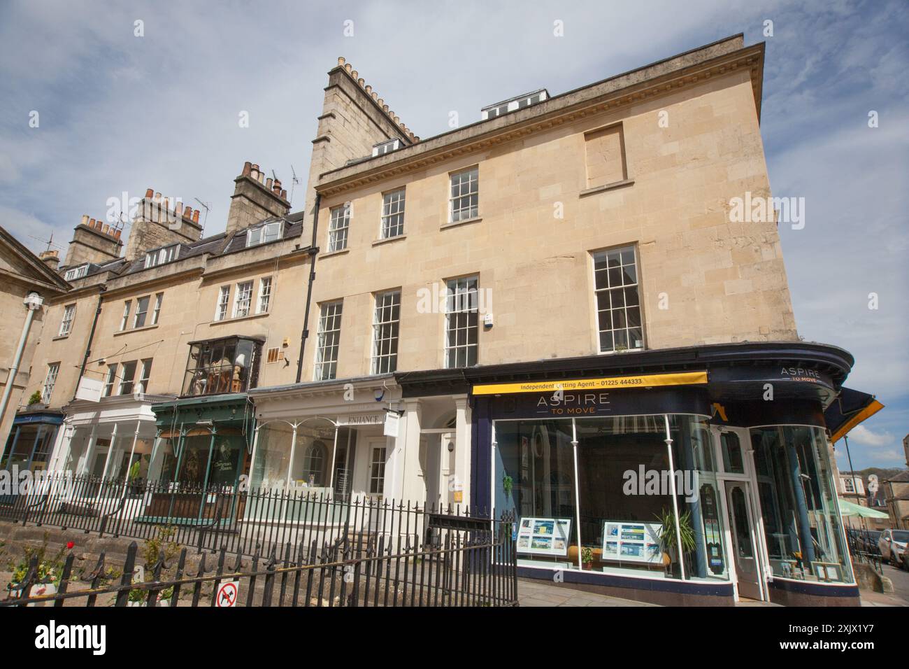 Shops on Saville Row in Bath, Somerset in the United Kingdom Stock ...