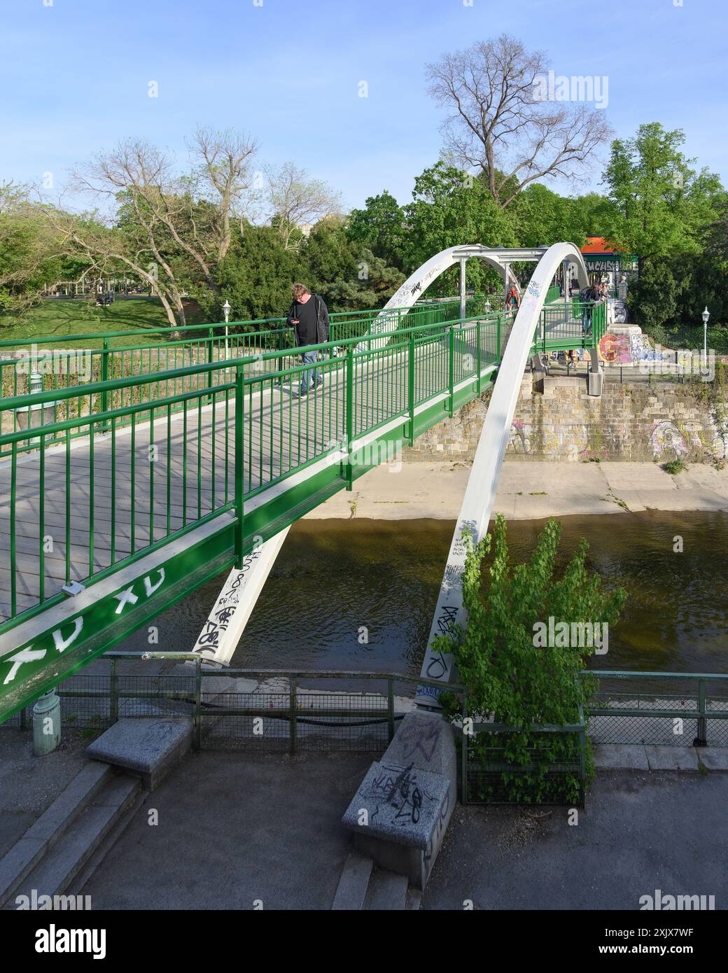 Vienna, Austria - Stadtpark pedestrian bridge by Herman Czech Stock Photo - Alamy