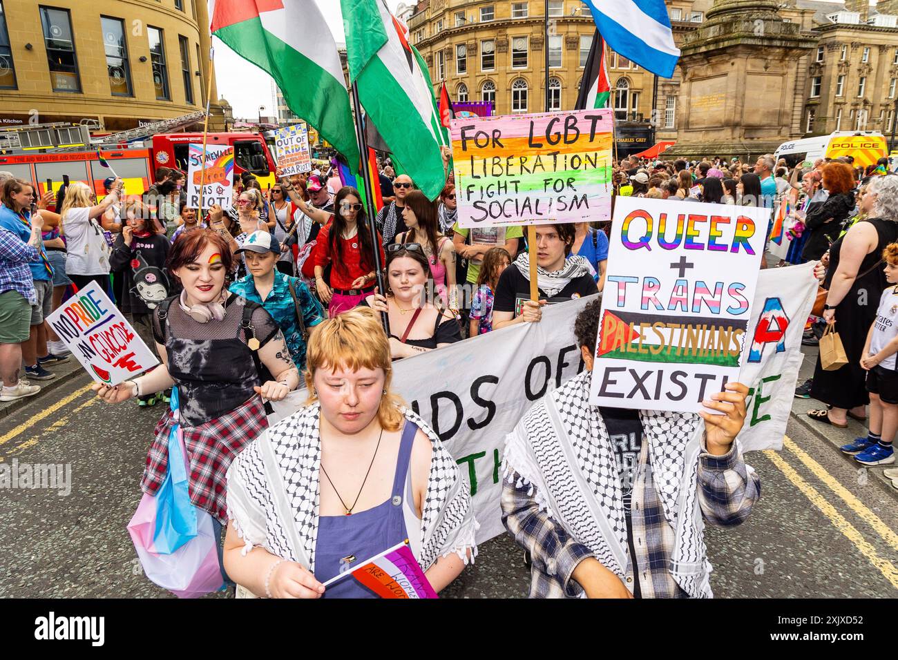 Newcastle Upon Tyne, UK. 20th July, 2024. Northern Pride 2024. There ...