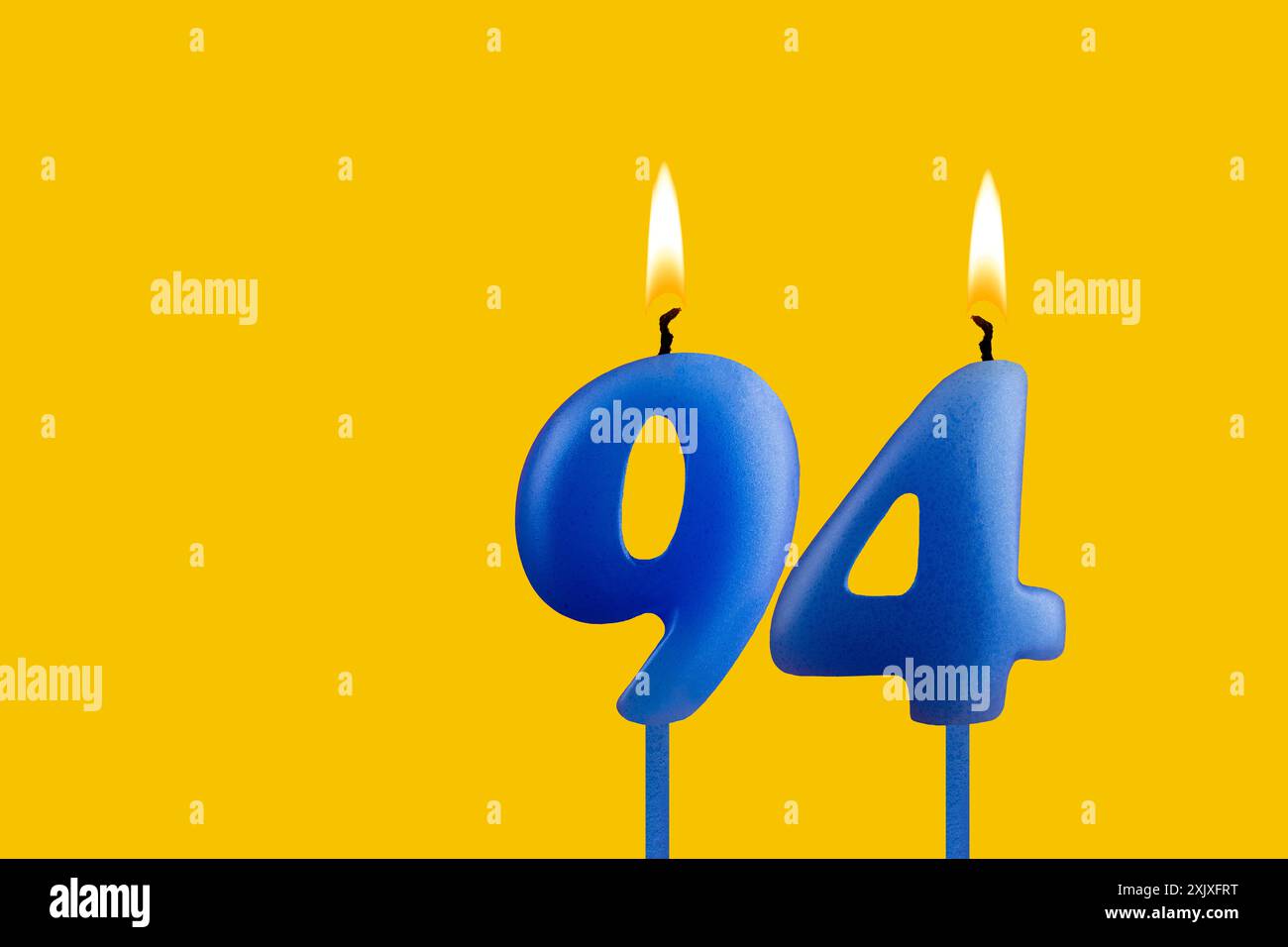 Blue candle number 94 hi-res stock photography and images - Alamy