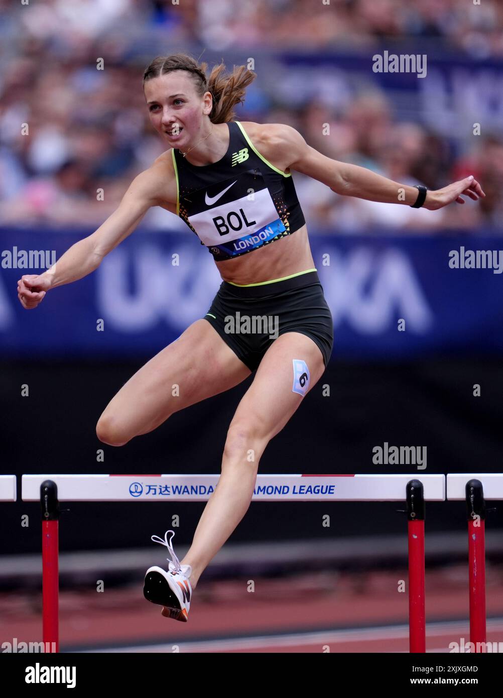 Femke Bol of the Netherlands on her way to winning the Women's 400m ...