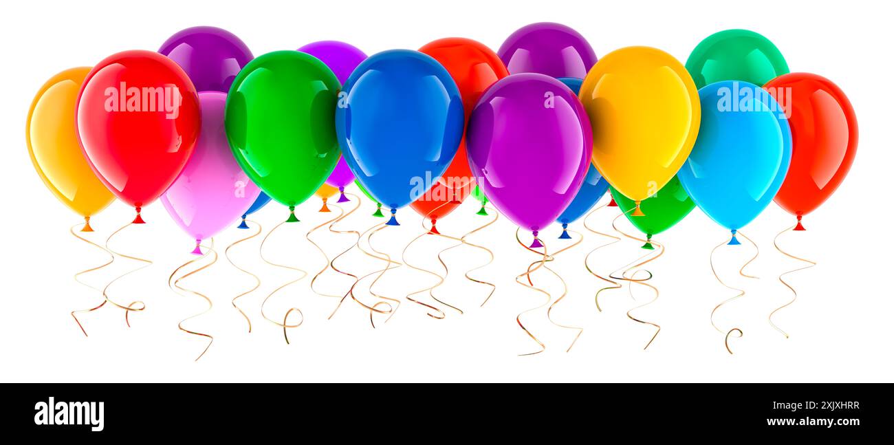 Birthday balloons cut out Cut Out Stock Images & Pictures - Alamy