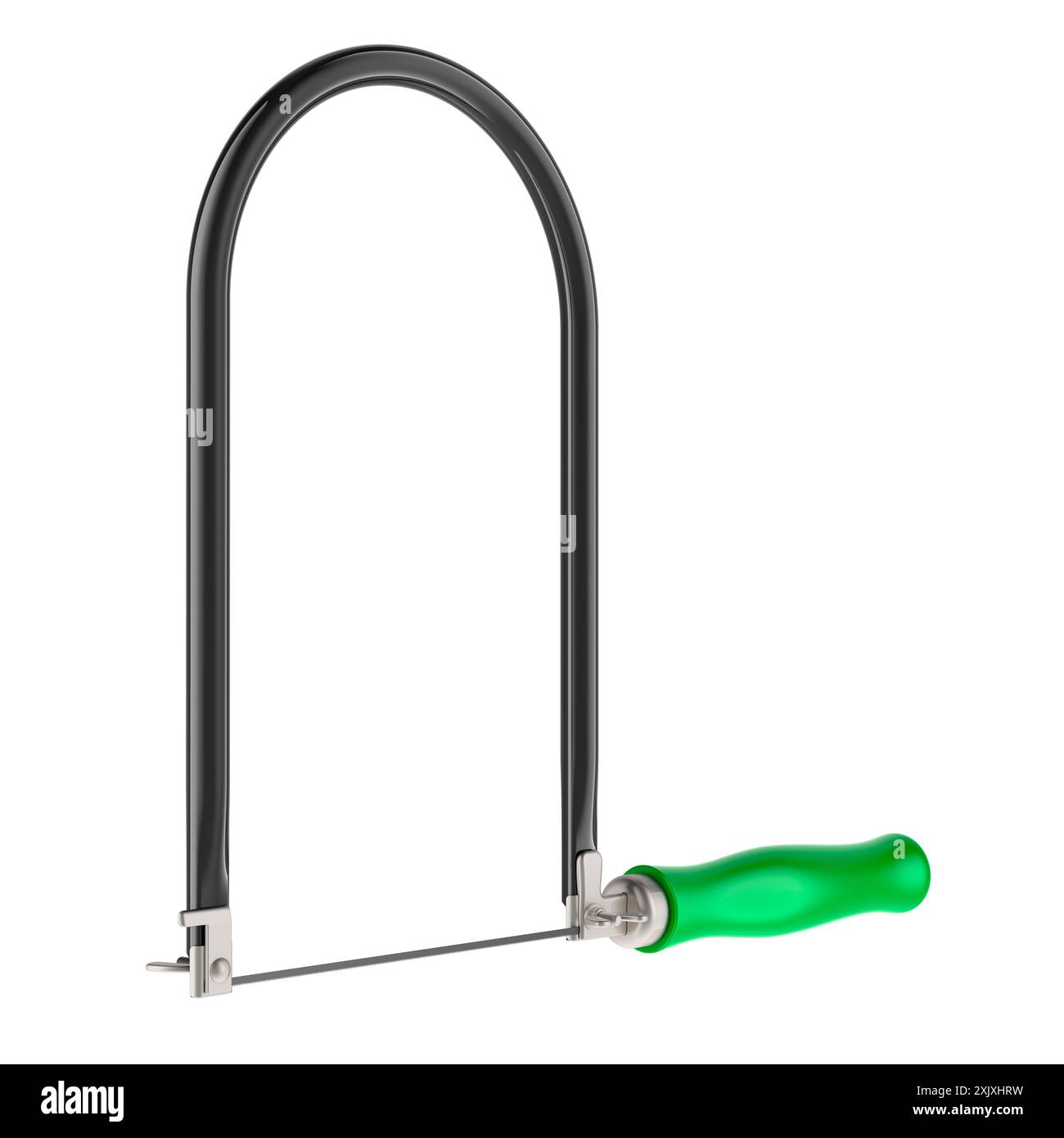 Green Manual Jigsaw, 3D rendering isolated on white background Stock ...