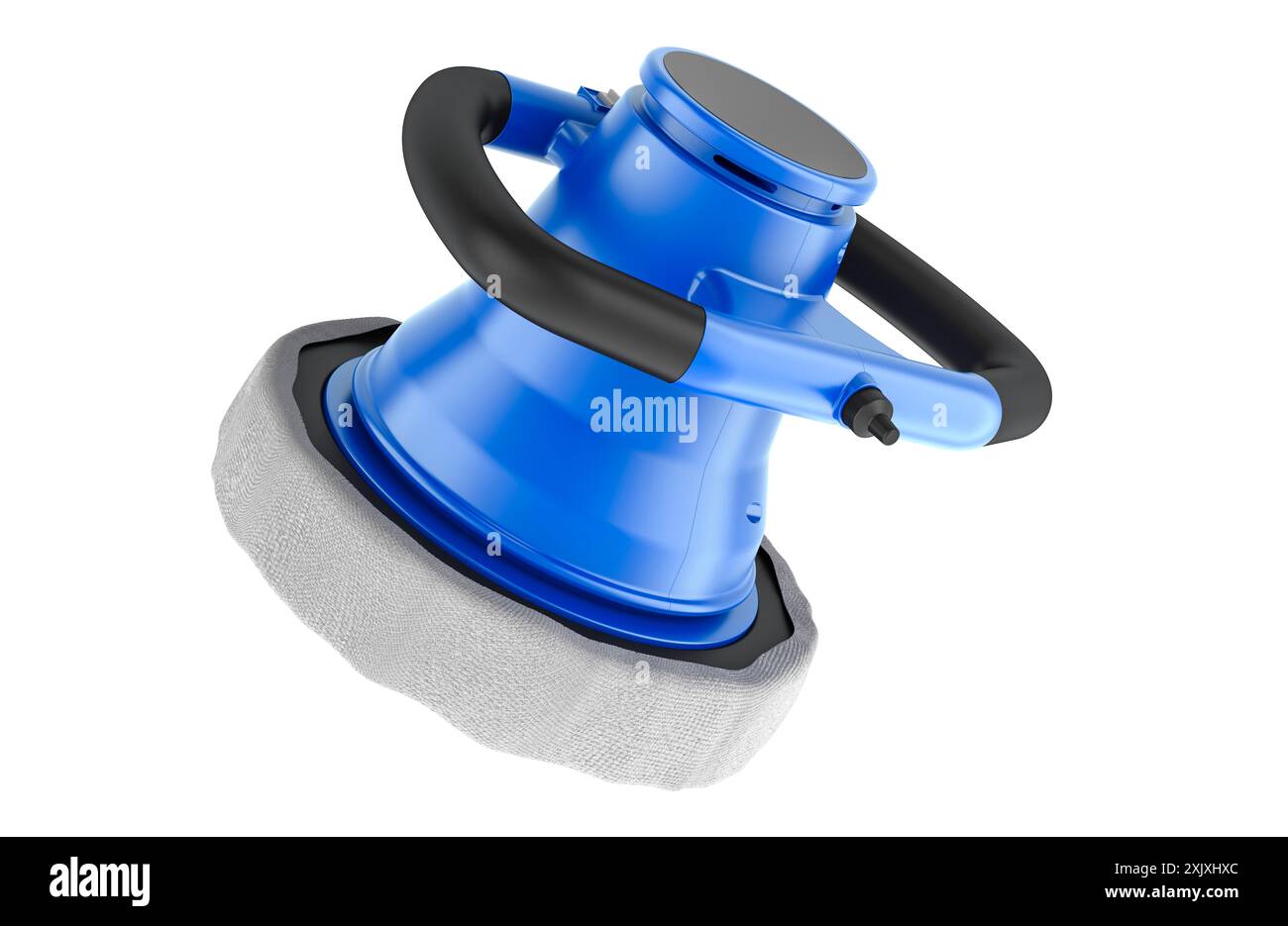 Blue portable buffer polisher for car detailing, polishing, waxing. 3D ...