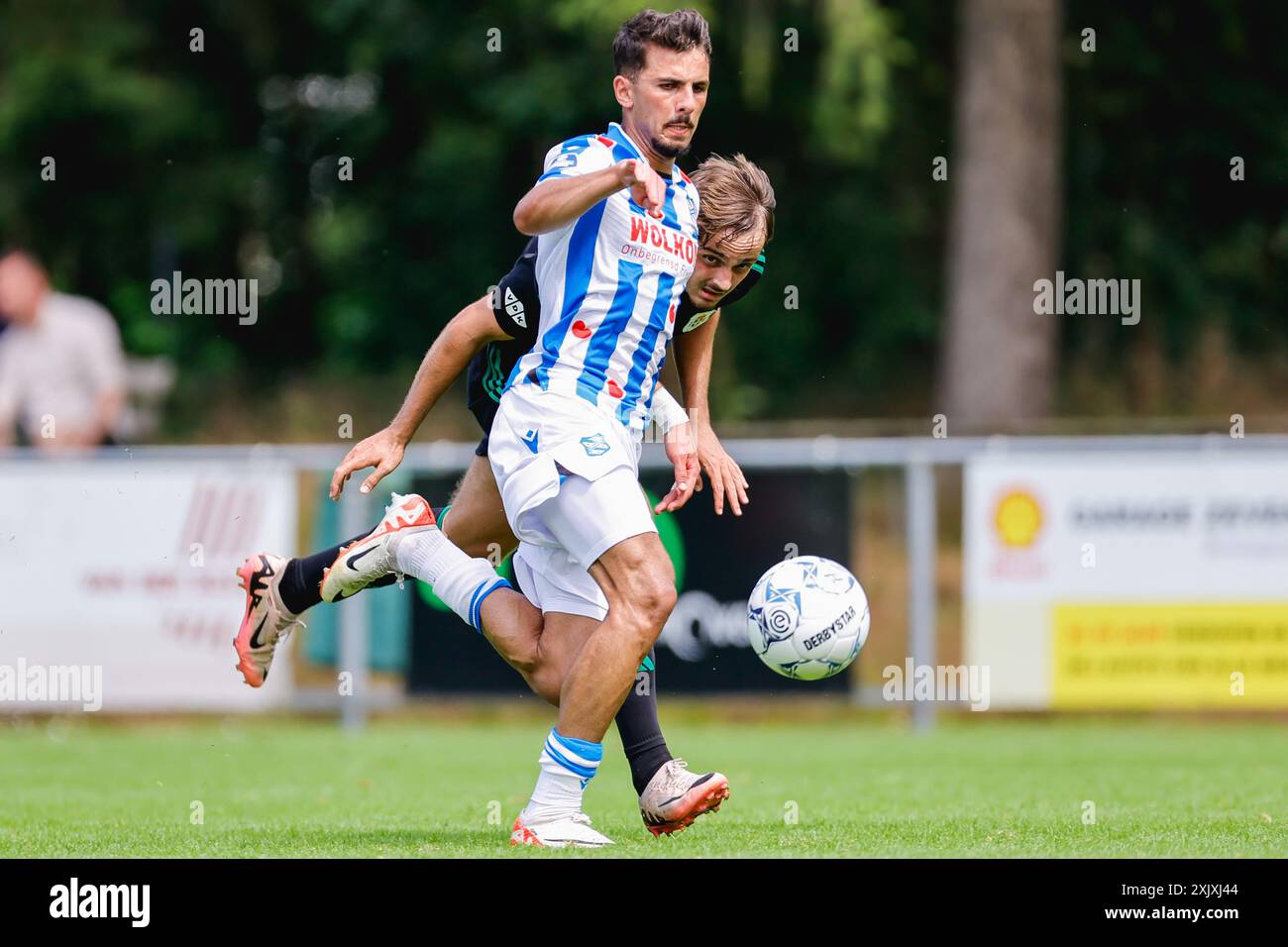 Garderen, Netherlands. 19th July, 2024. Hussein Ali of SC Heerenveen ...