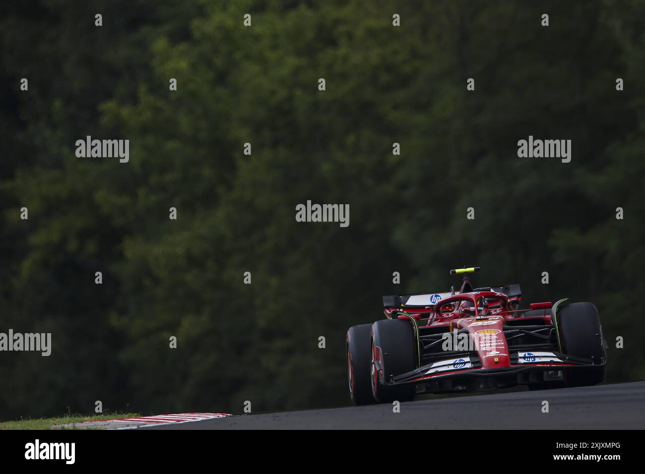 55 SAINZ Carlos (spa), Scuderia Ferrari SF-24, action during the Formula 1 Hungarian Grand Prix ...