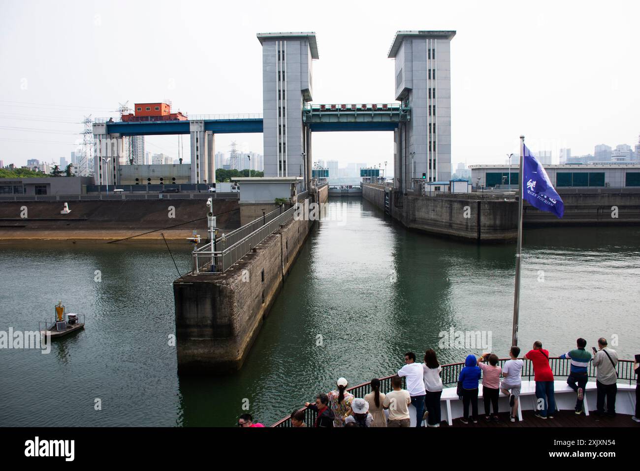 Traffic boat door navigation lock of Three Gorges Dam and spillways ...