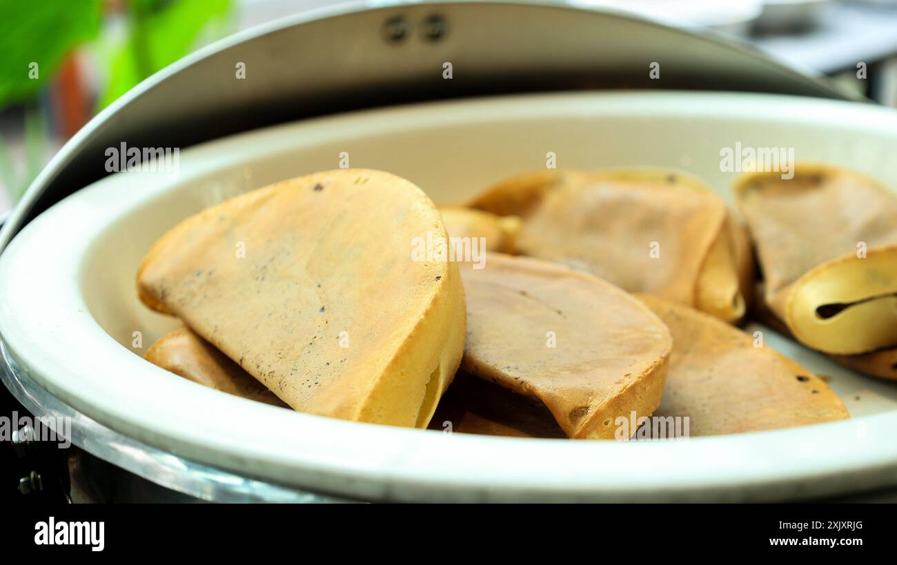 Kue Lekker. Indonesian Traditional Thin Crispy Crepes Pancake, Dutch ...