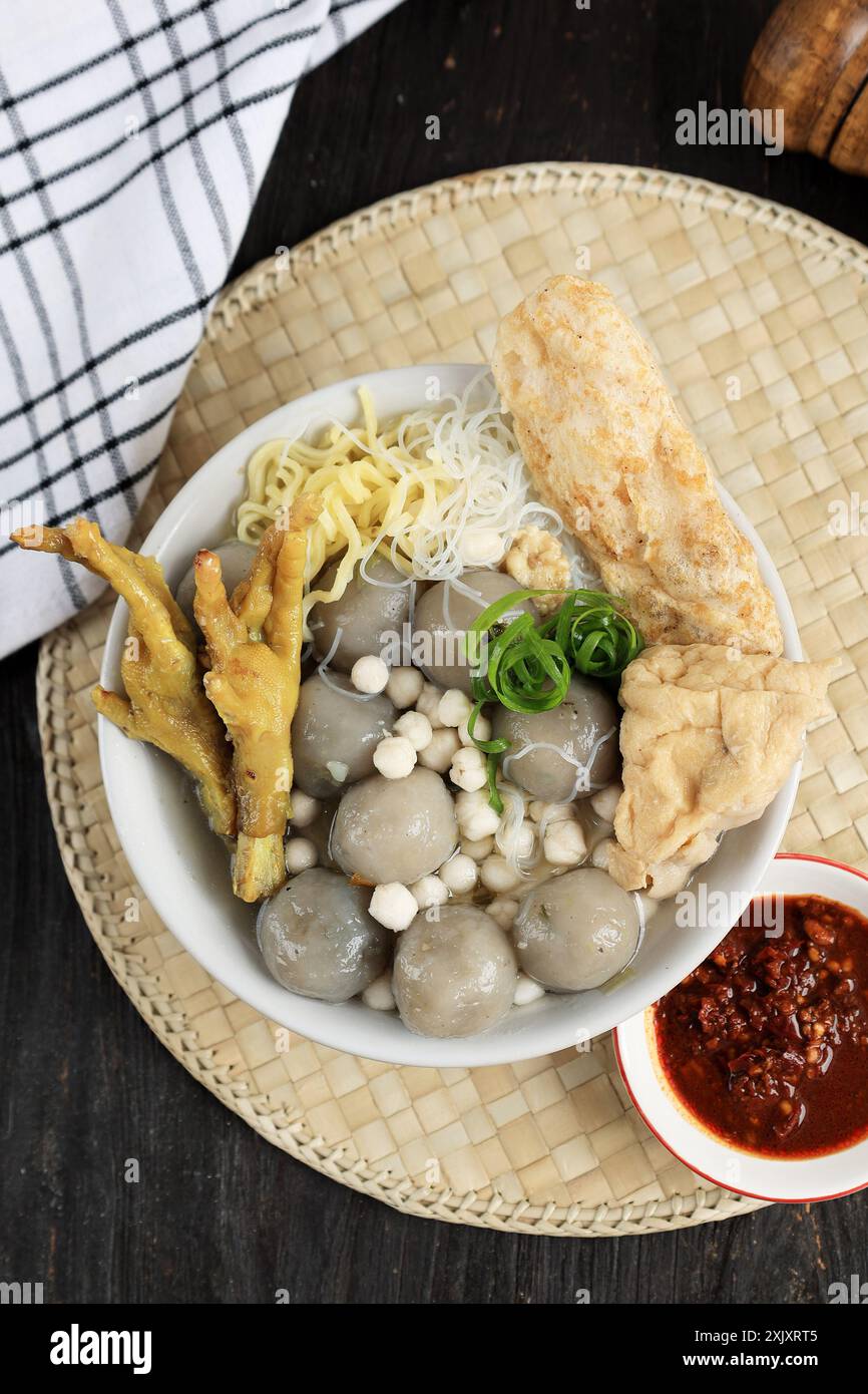 Baso Aci, Tapioca Balls with Noodles and Various Topping. Traditional ...