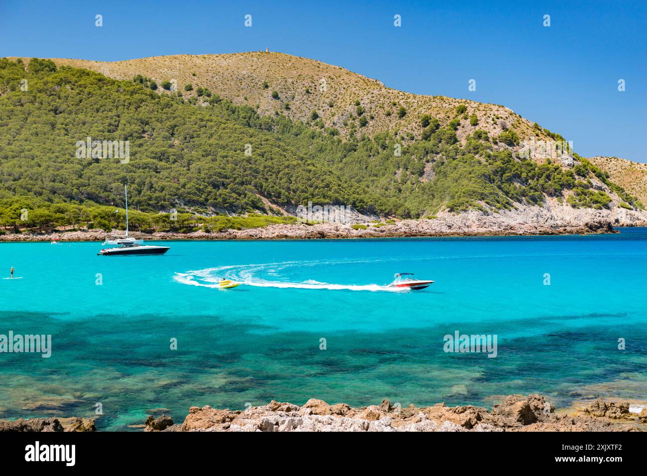 Dreamlike bay of Cala Guya - Mallorca Stock Photo - Alamy