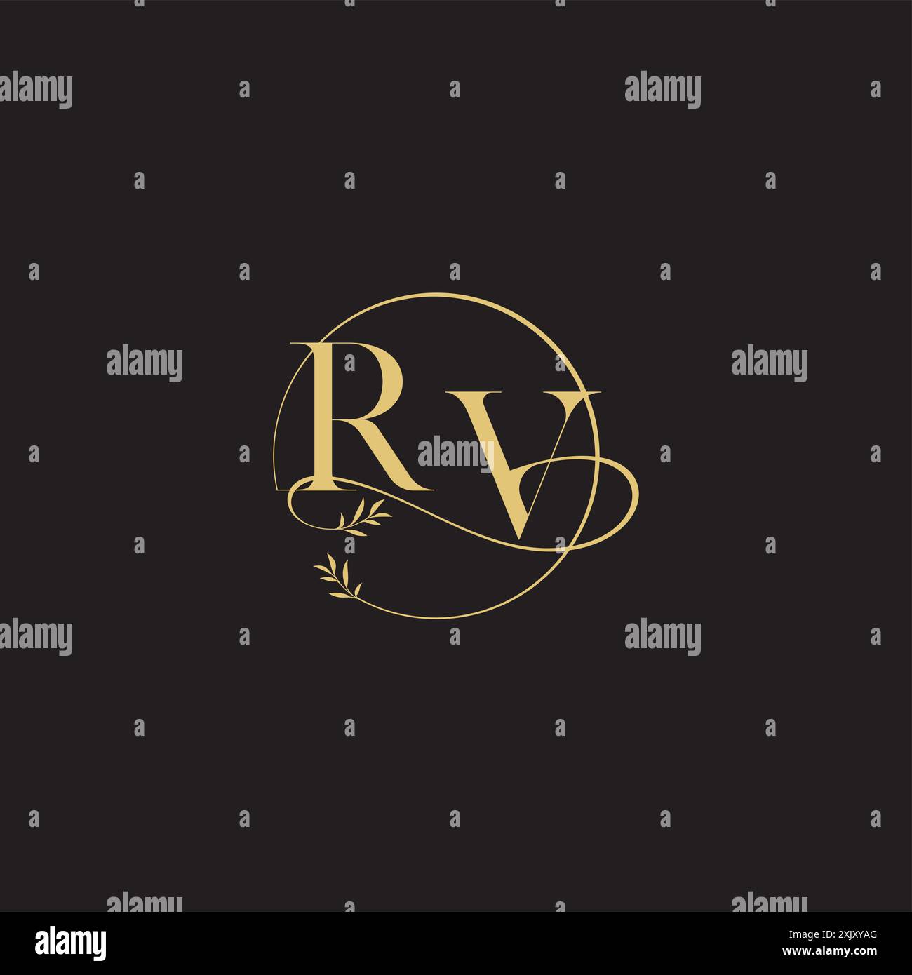 Rv monogram hi-res stock photography and images - Alamy