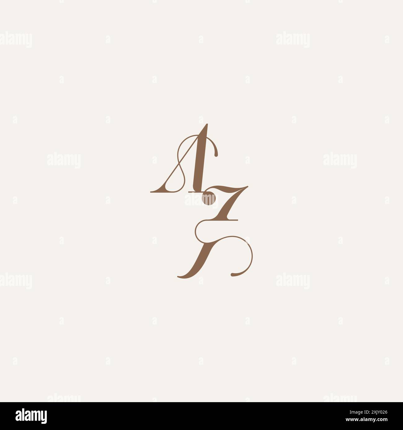 initial monogram logo wedding concept design ideas AJ Luxury and Elegant letter Stock Vector ...