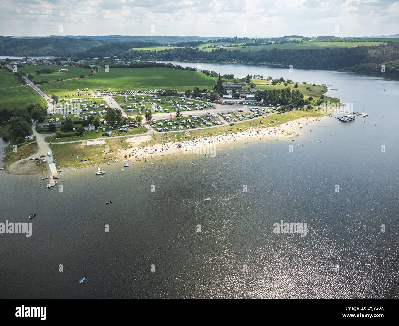 Bathers beach drone hi-res stock photography and images - Alamy