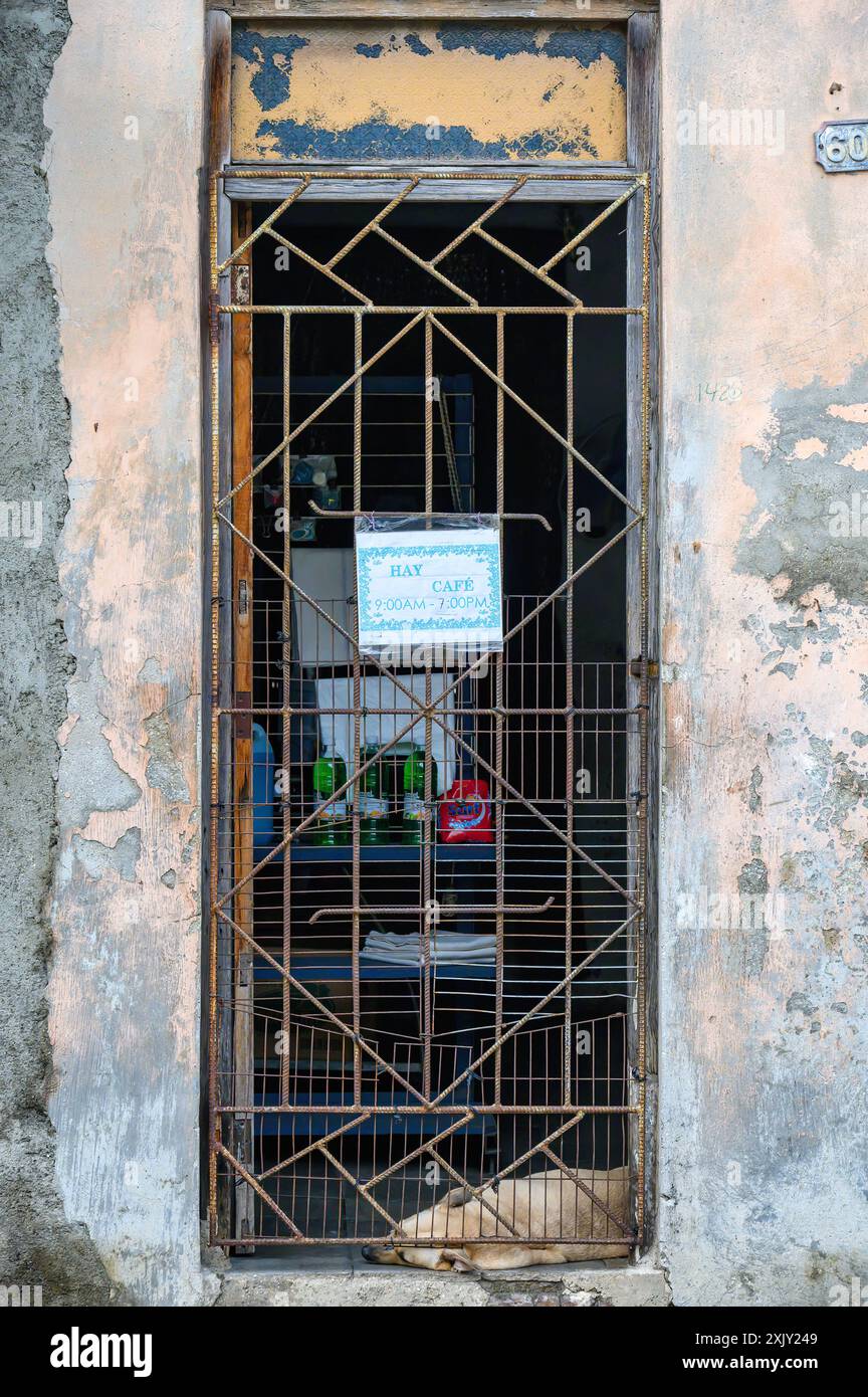 A sign announcing that there is coffee for sale. The object is on an ...