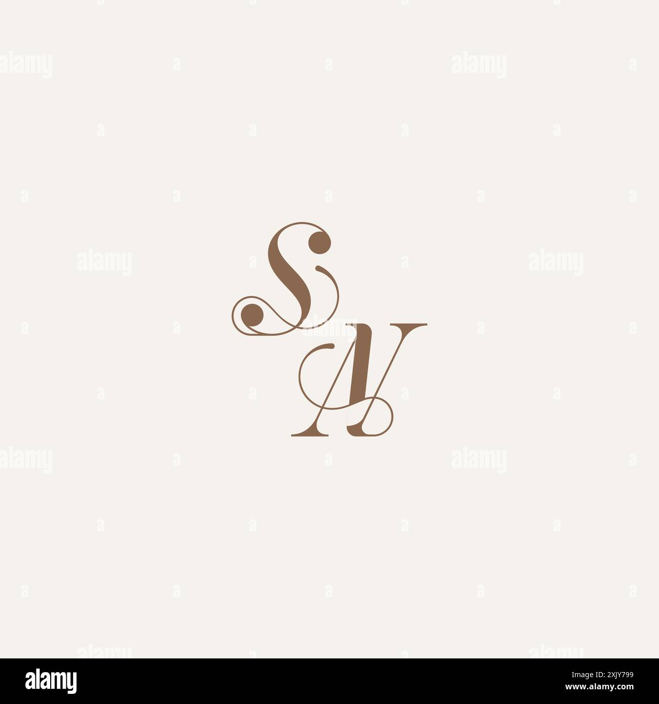 initial monogram logo wedding concept design ideas SN Luxury and ...