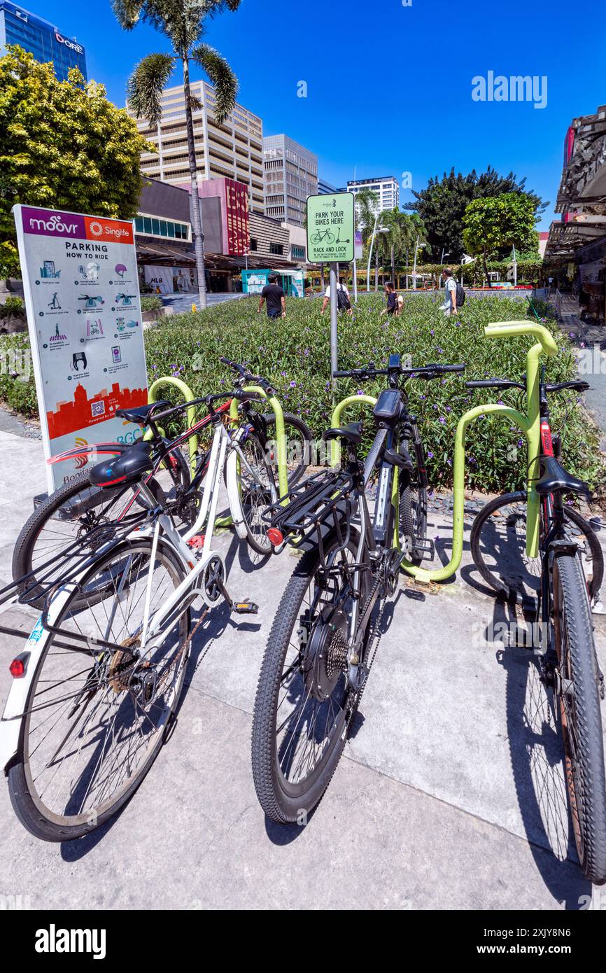 Bicycle rental, Bonifacio Global City High Street, BGC, Manila ...
