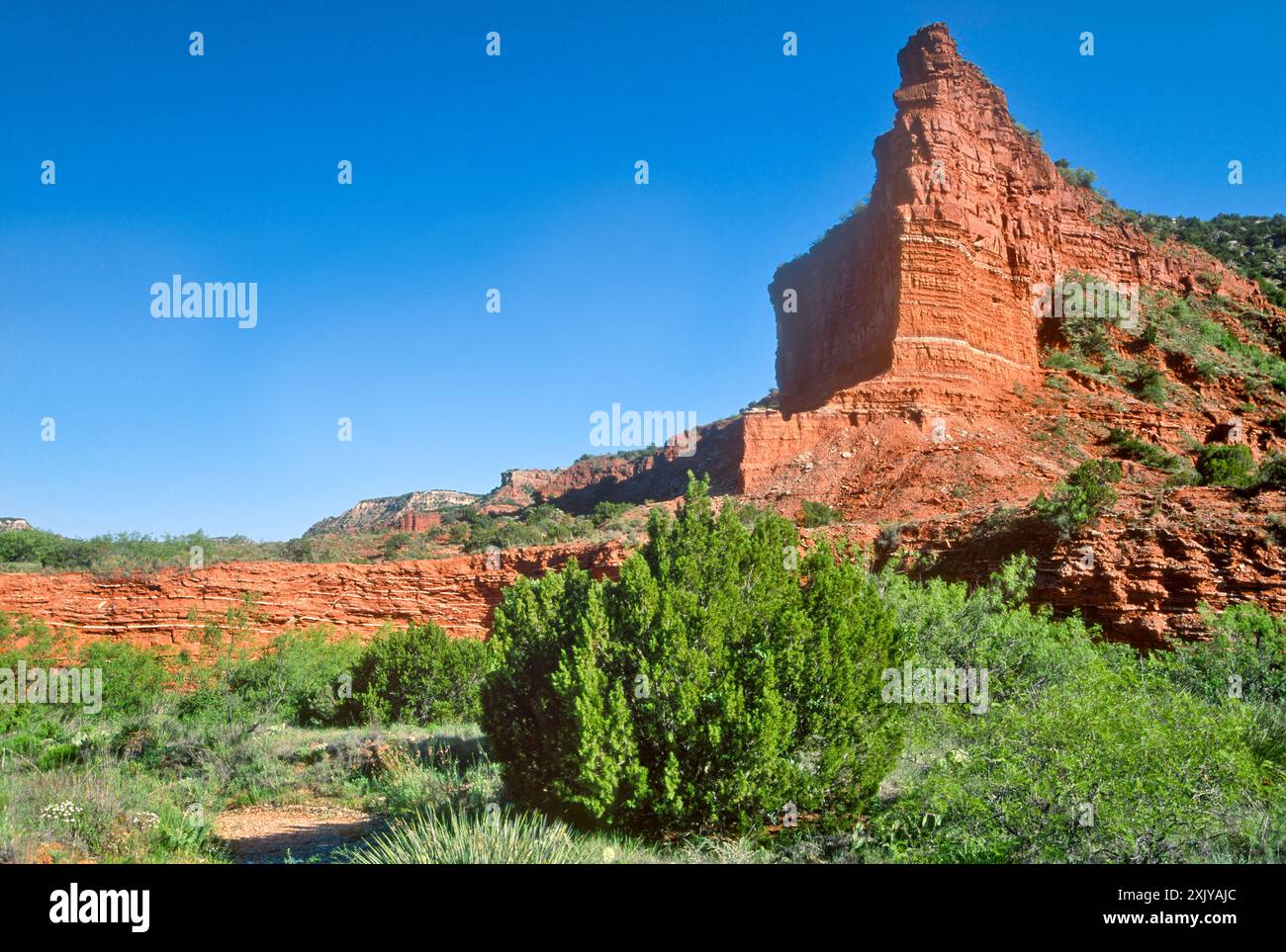 Rock formation over South Prong River Canyon, Upper Canyon Trail ...