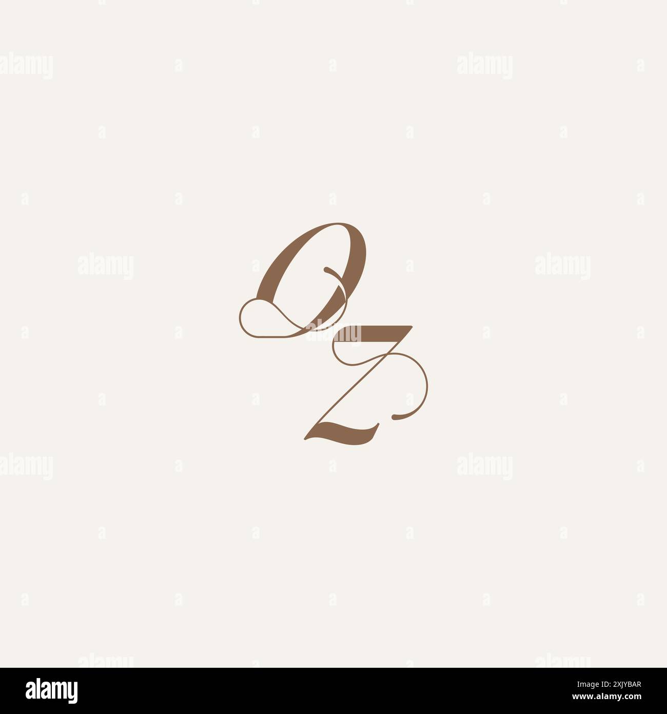 initial monogram logo wedding concept design ideas OZ Luxury and ...