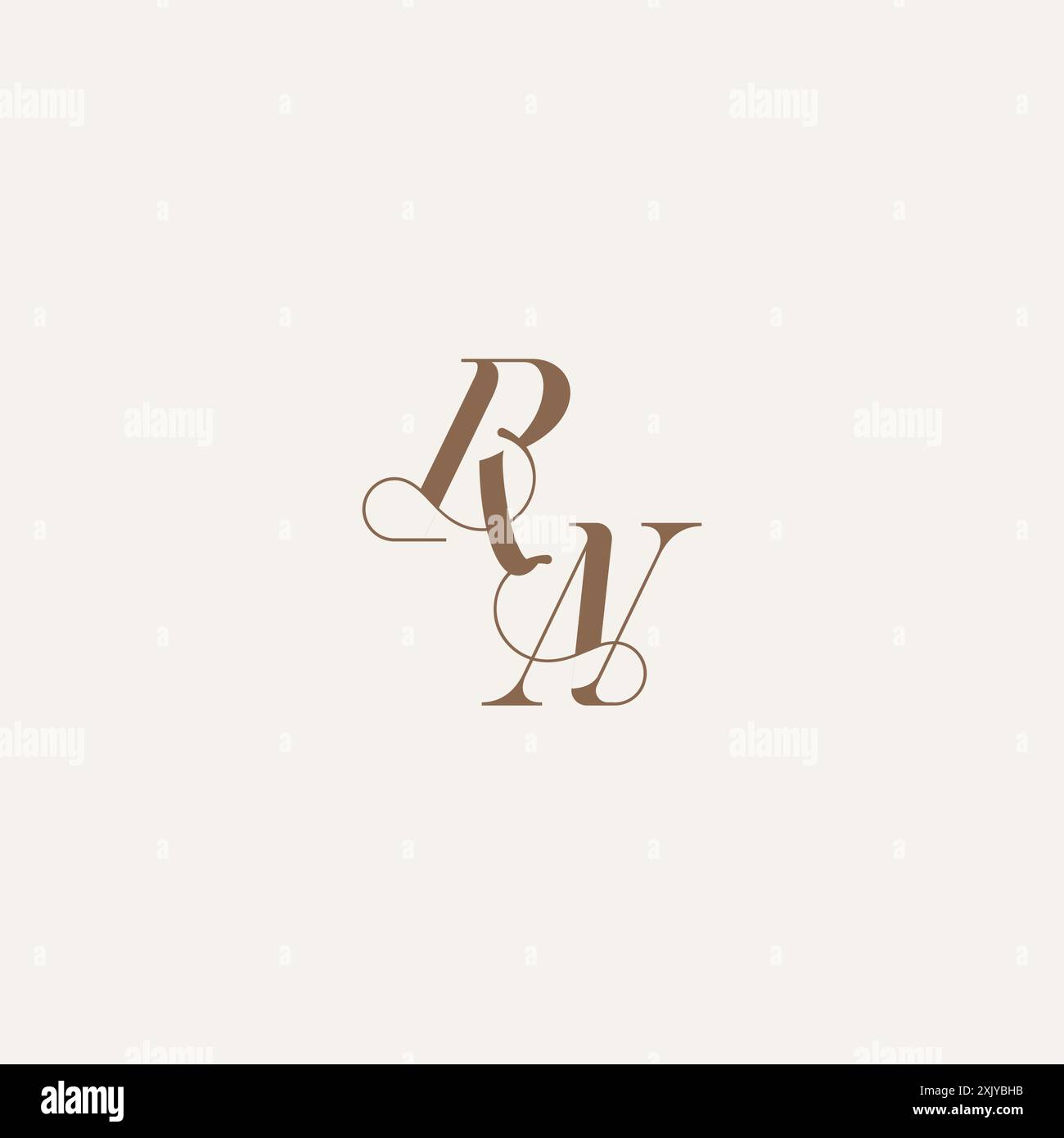 initial monogram logo wedding concept design ideas RN Luxury and ...