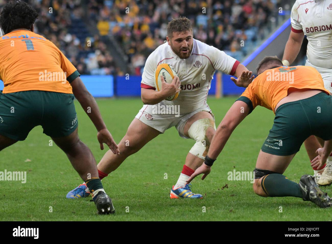 Sydney, Australia. 20th July, 2024. Vano Karkadze of Georgia men rugby ...