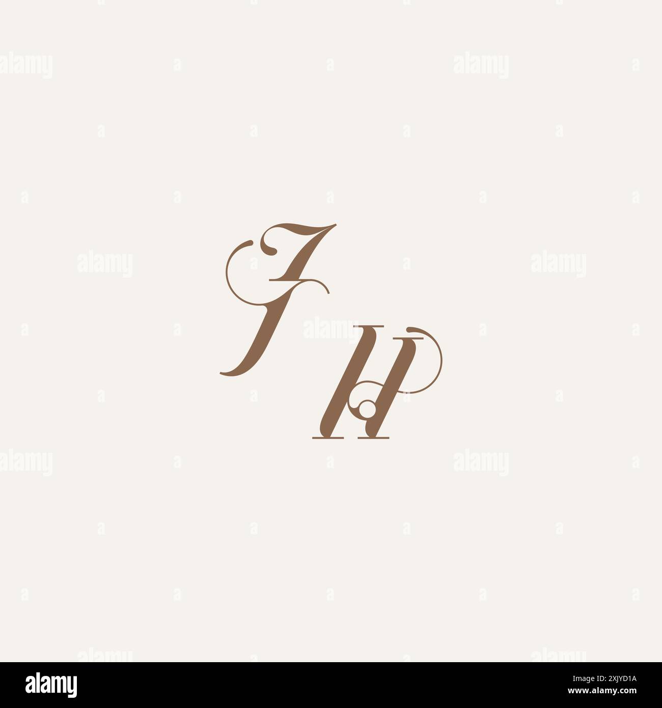 Luxury and Elegant initial monogram logo letter wedding concept design ideas JH Stock Vector ...