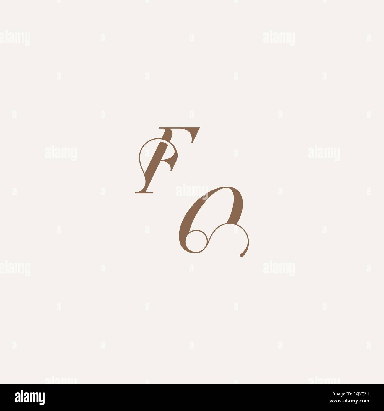 Luxury and Elegant FO wedding concept design ideas initial monogram ...