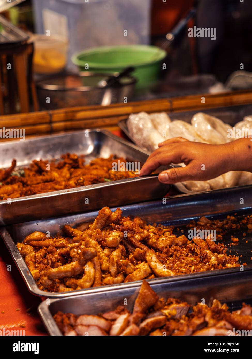 Fried Food at a Night Market Stock Photo - Alamy