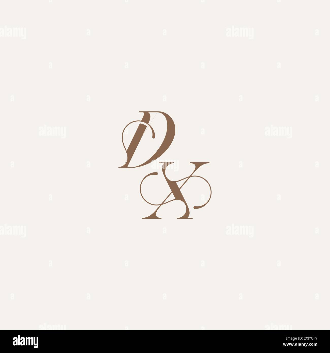 Luxury and Elegant DX wedding concept design ideas initial monogram logo letter Stock Vector ...