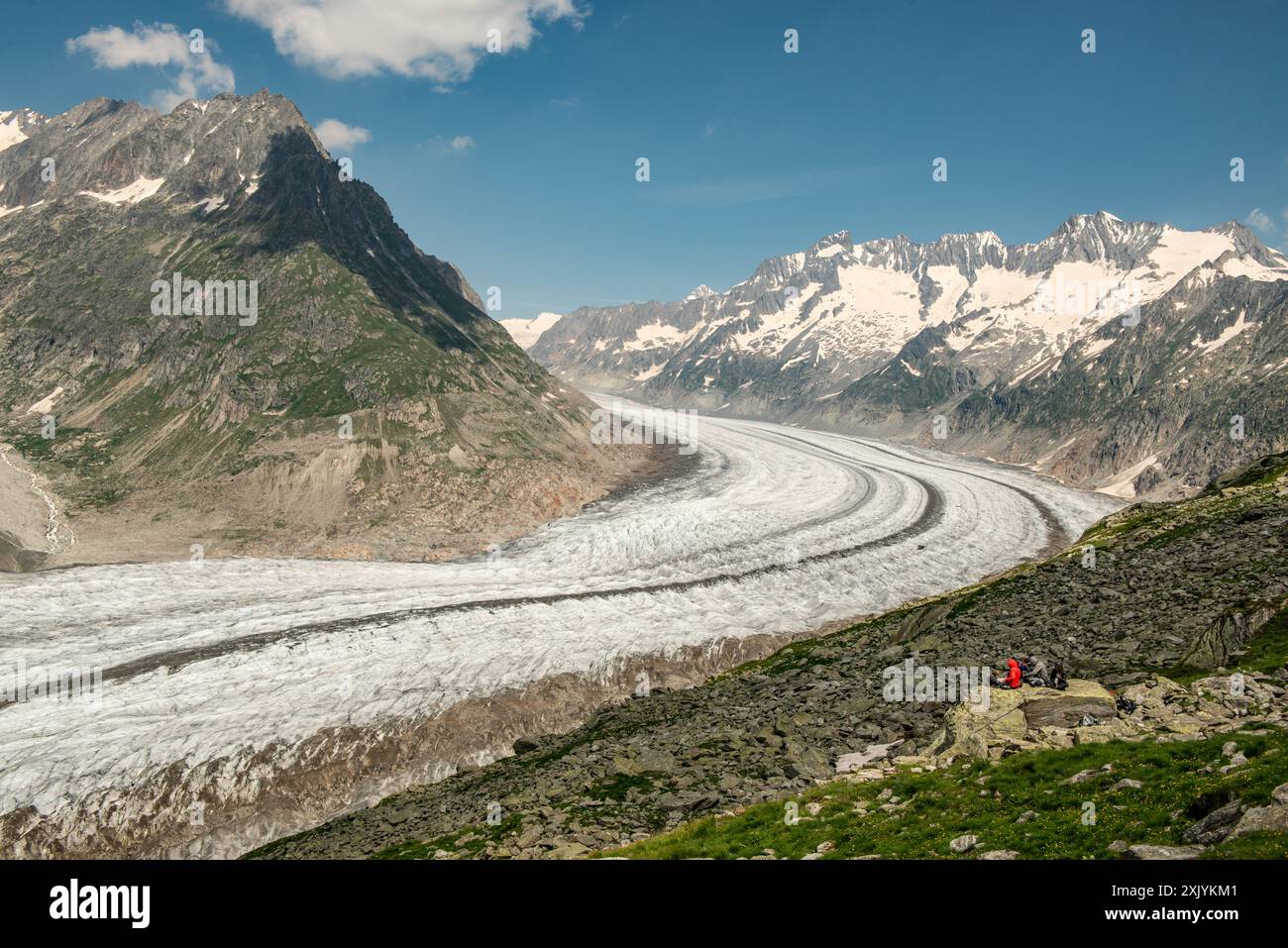 Mountainscapes of the Aletsch Area in the Swiss Alps Stock Photo - Alamy