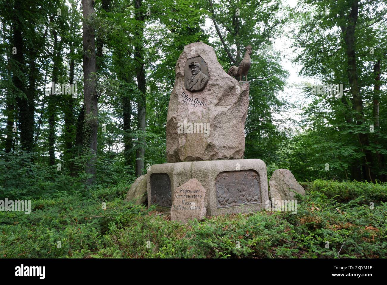 Monument to Robert Oettel, 1798-1884, founder of Germany Chicken ...