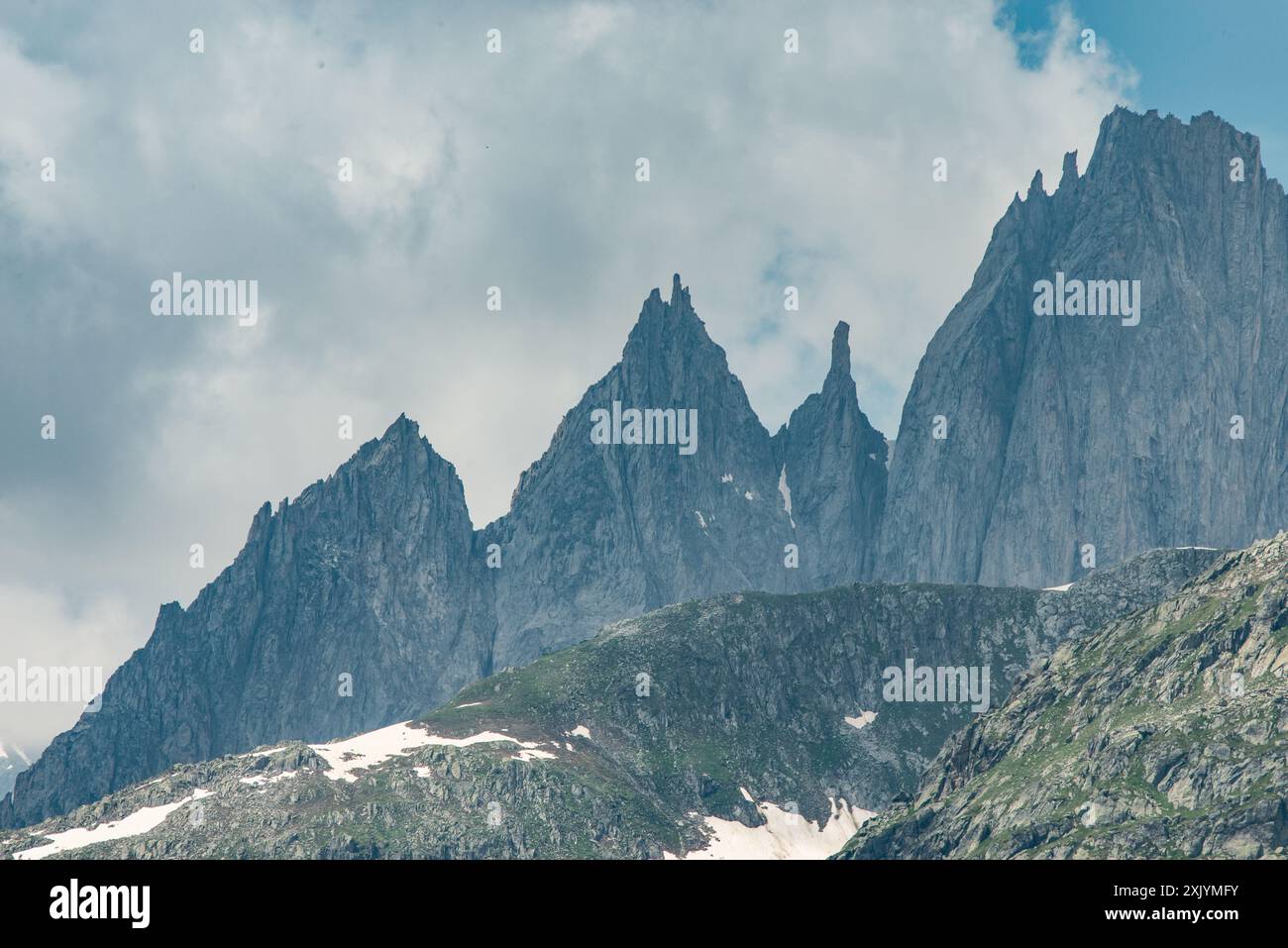 Mountainscapes of the Aletsch Area in the Swiss Alps Stock Photo - Alamy