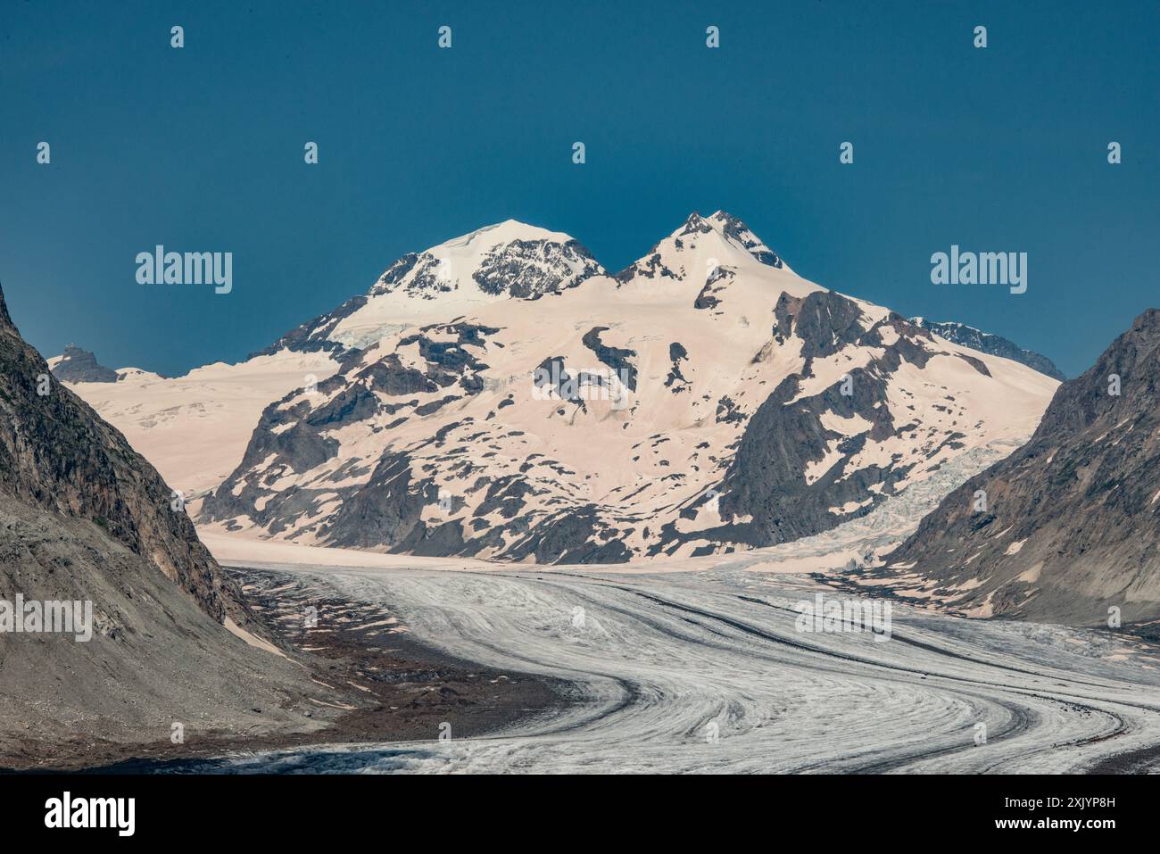 Mountainscapes of the Aletsch Area in the Swiss Alps Stock Photo - Alamy