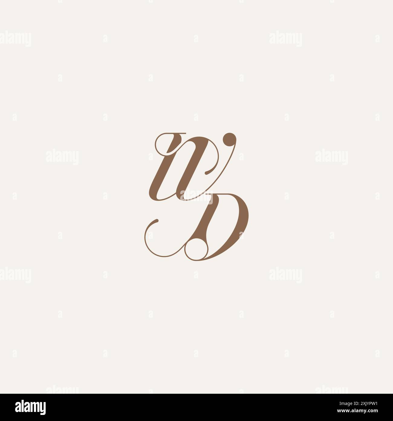 wedding concept design ideas WD initial monogram logo letter Luxury and ...