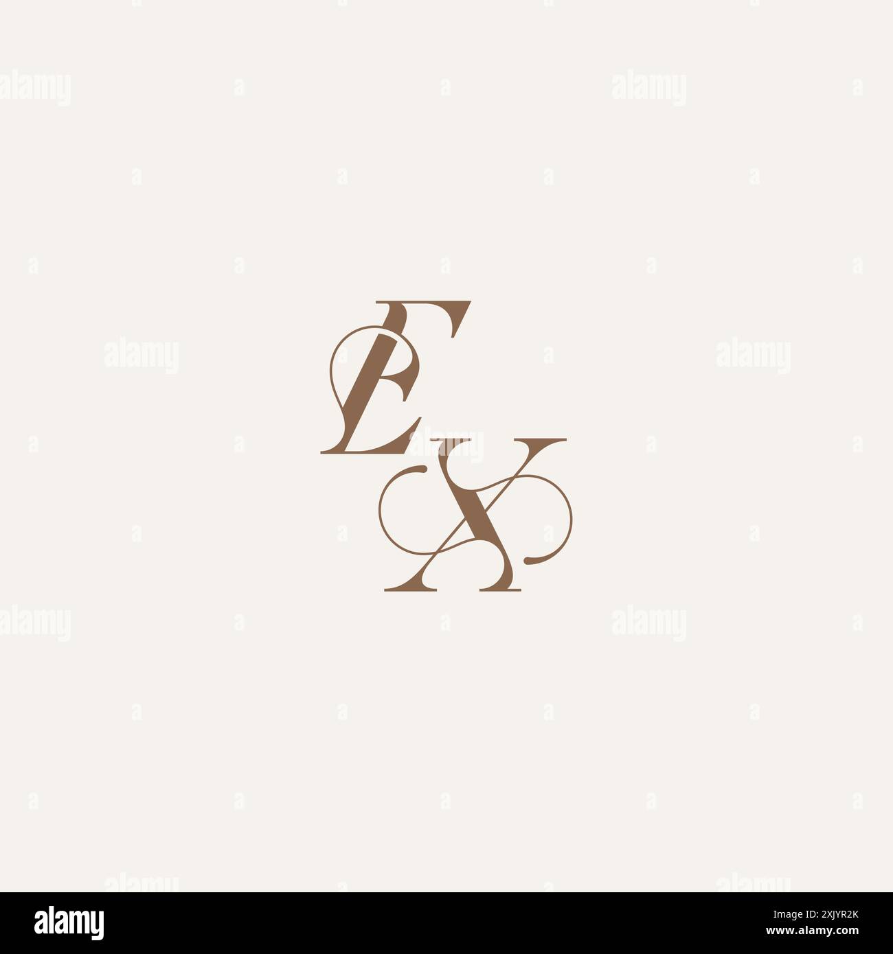 Luxury and Elegant EX wedding concept design ideas initial monogram logo letter Stock Vector ...
