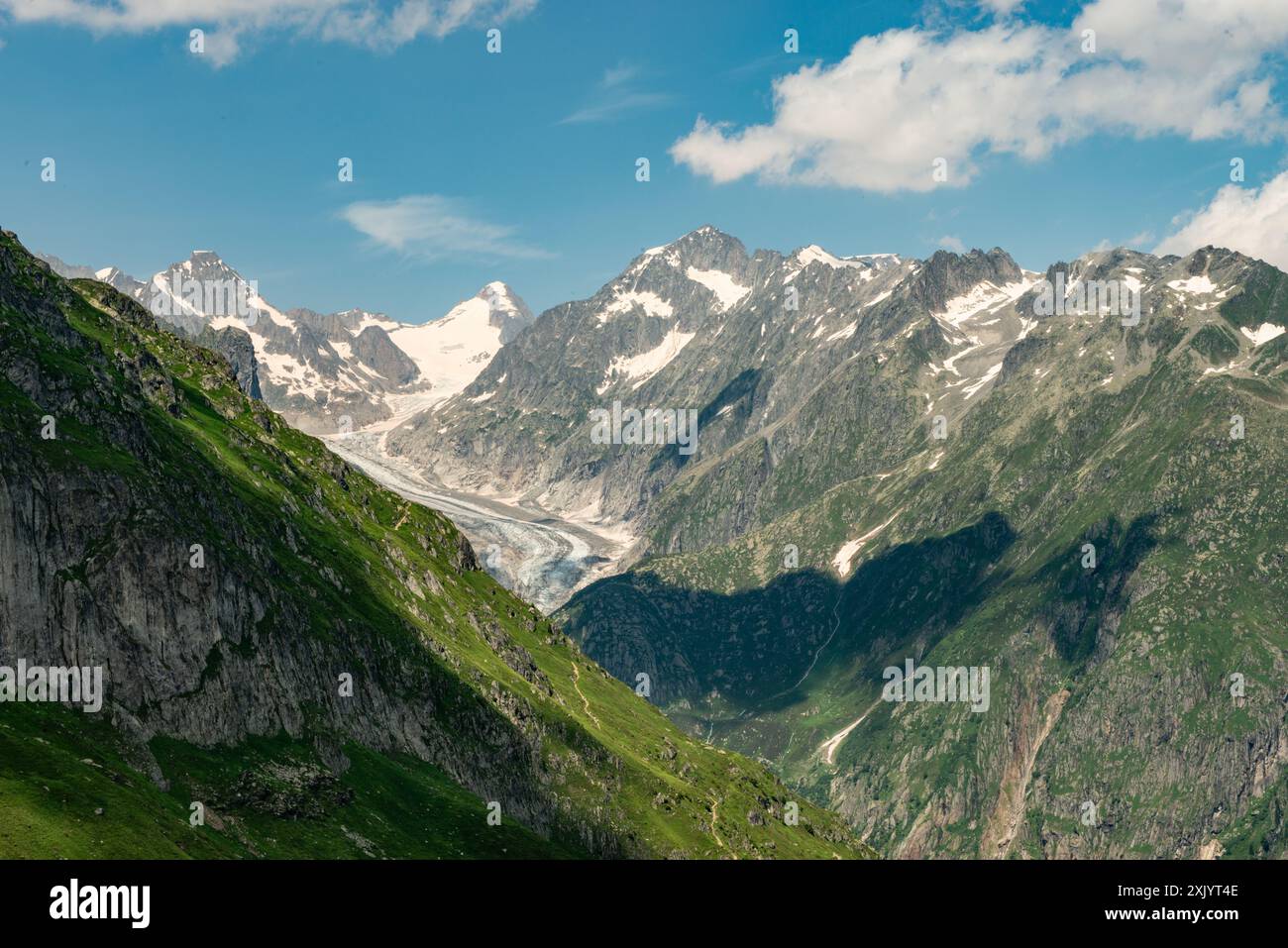 Mountainscapes of the Aletsch Area in the Swiss Alps Stock Photo - Alamy