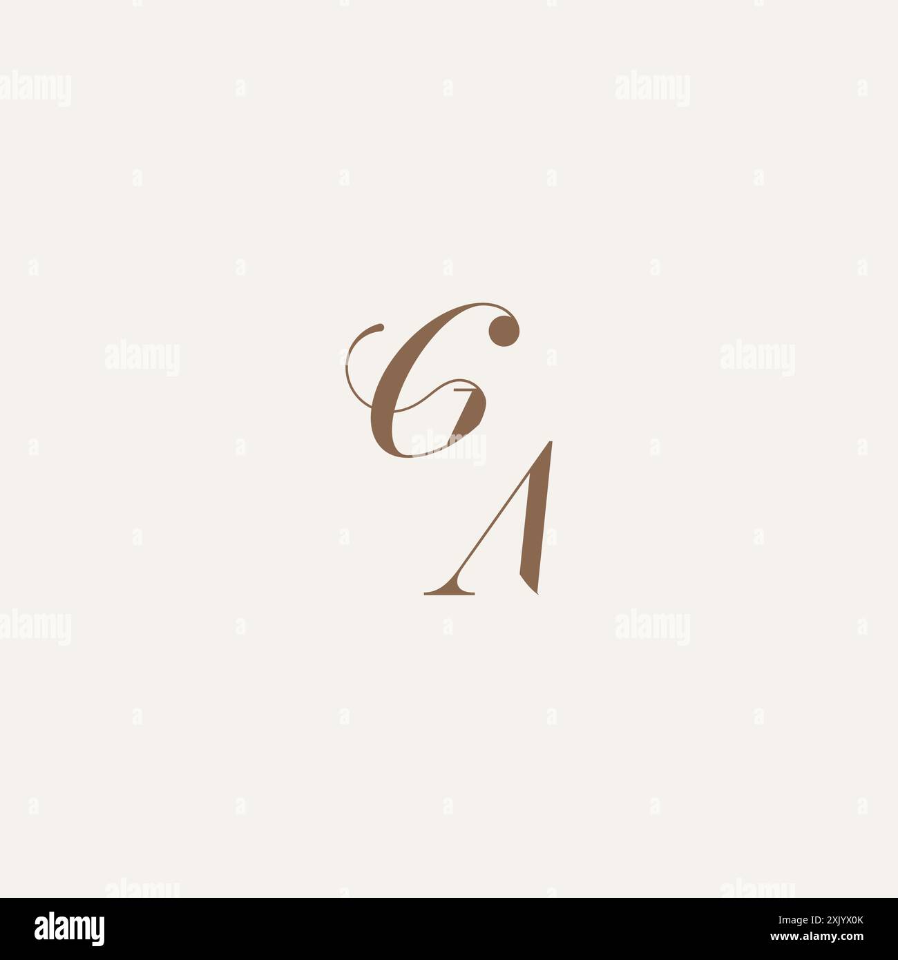 Luxury and Elegant GA wedding concept design ideas initial monogram ...
