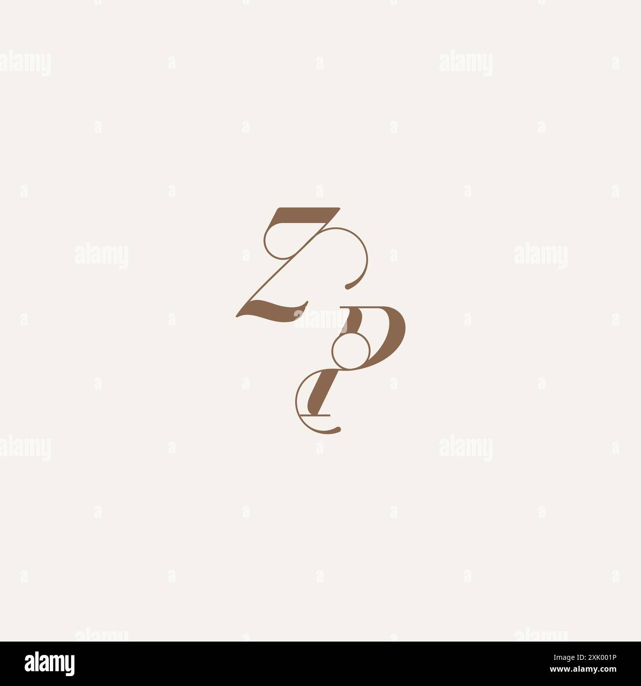 ZP letter wedding concept design ideas Luxury and Elegant initial ...