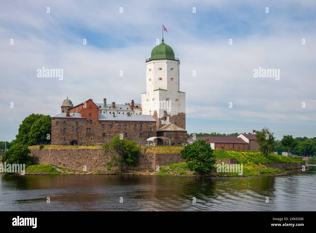 Olaf's Tower in the old Vyborg castle, Leningrad region, Russia Stock ...