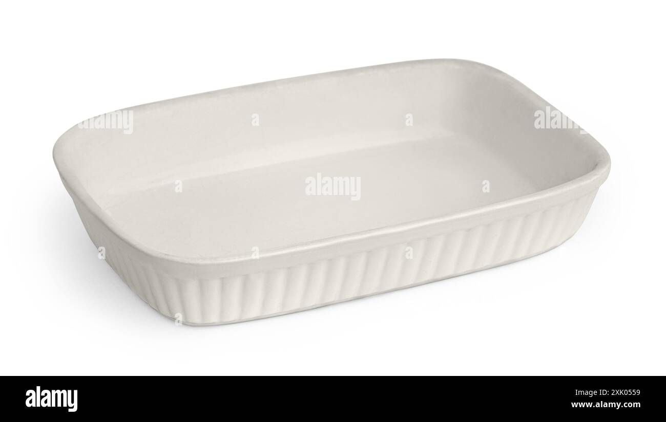 empty baking tray on white background with clipping path Stock Photo ...