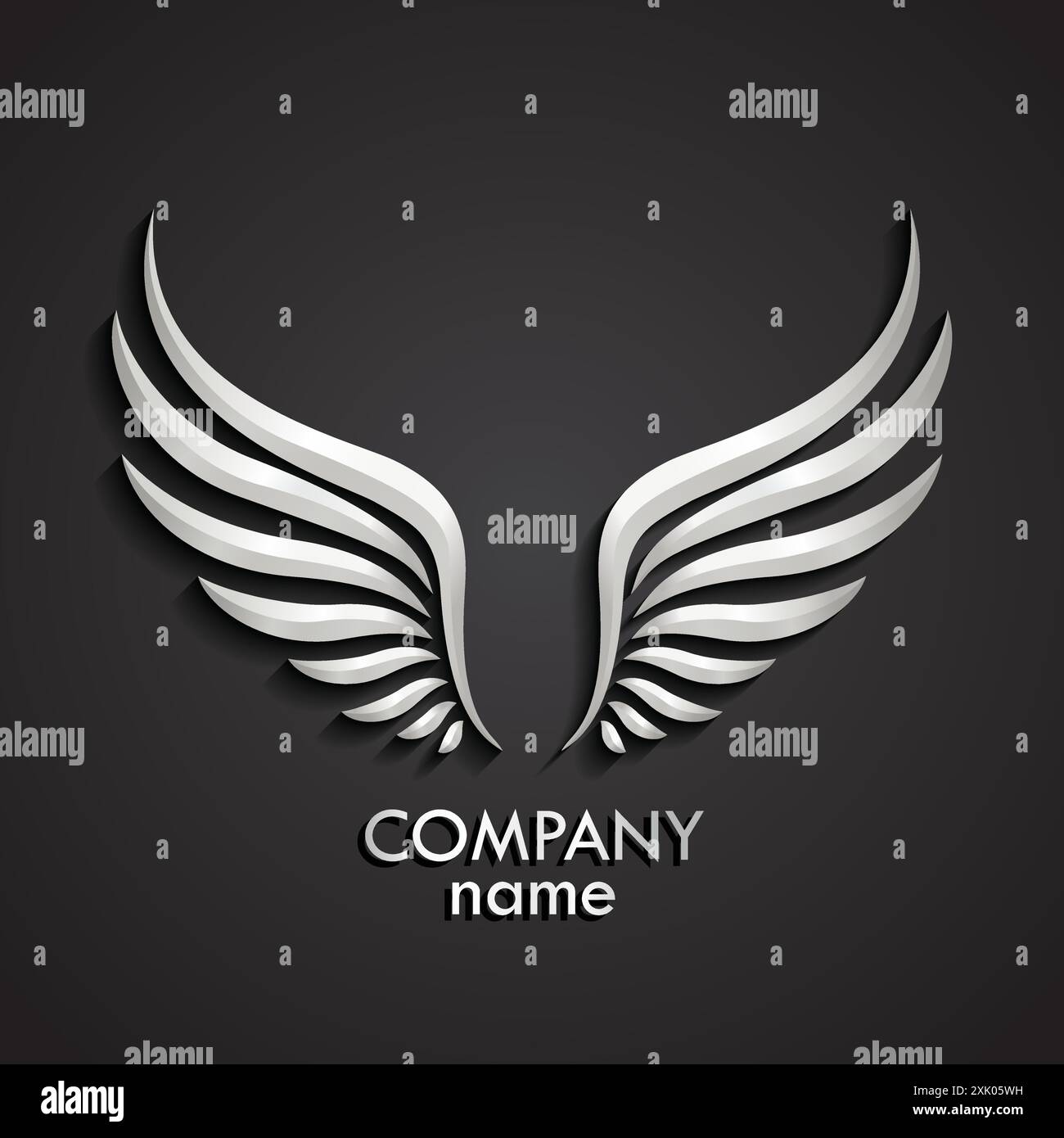 Wings logo hi-res stock photography and images - Alamy