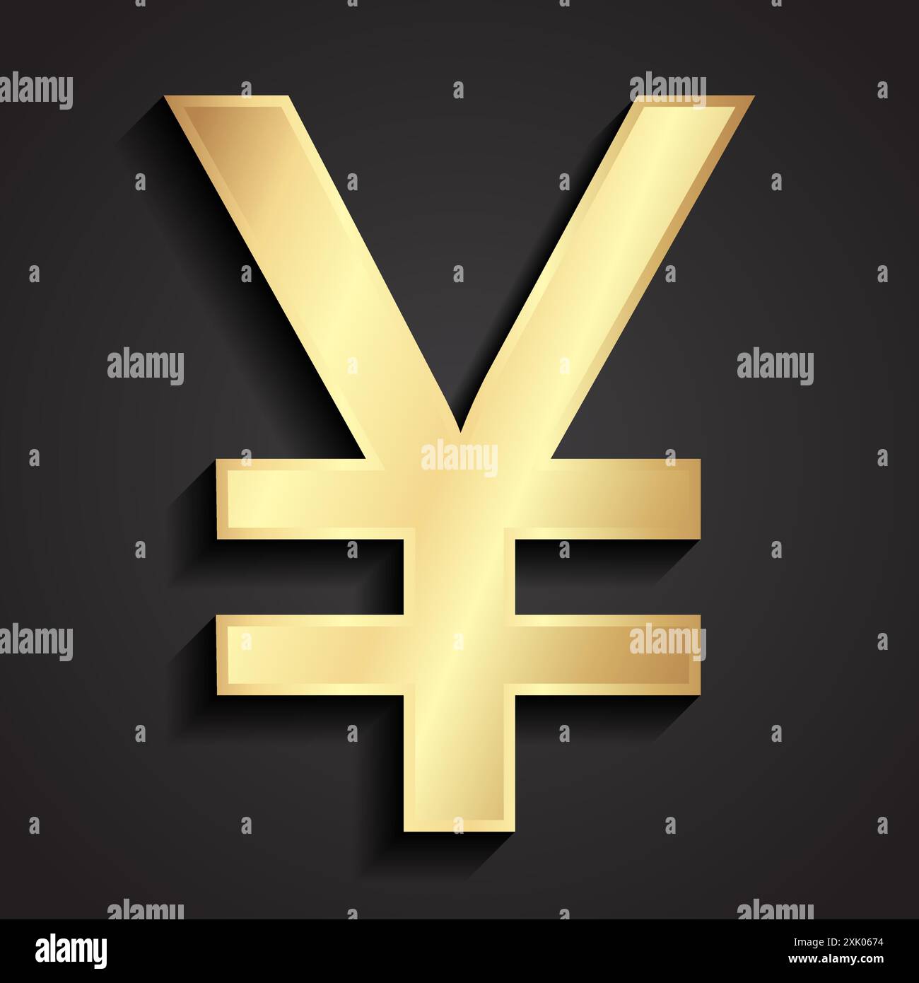3d golden yen currency shiny symbol Stock Vector Image & Art - Alamy
