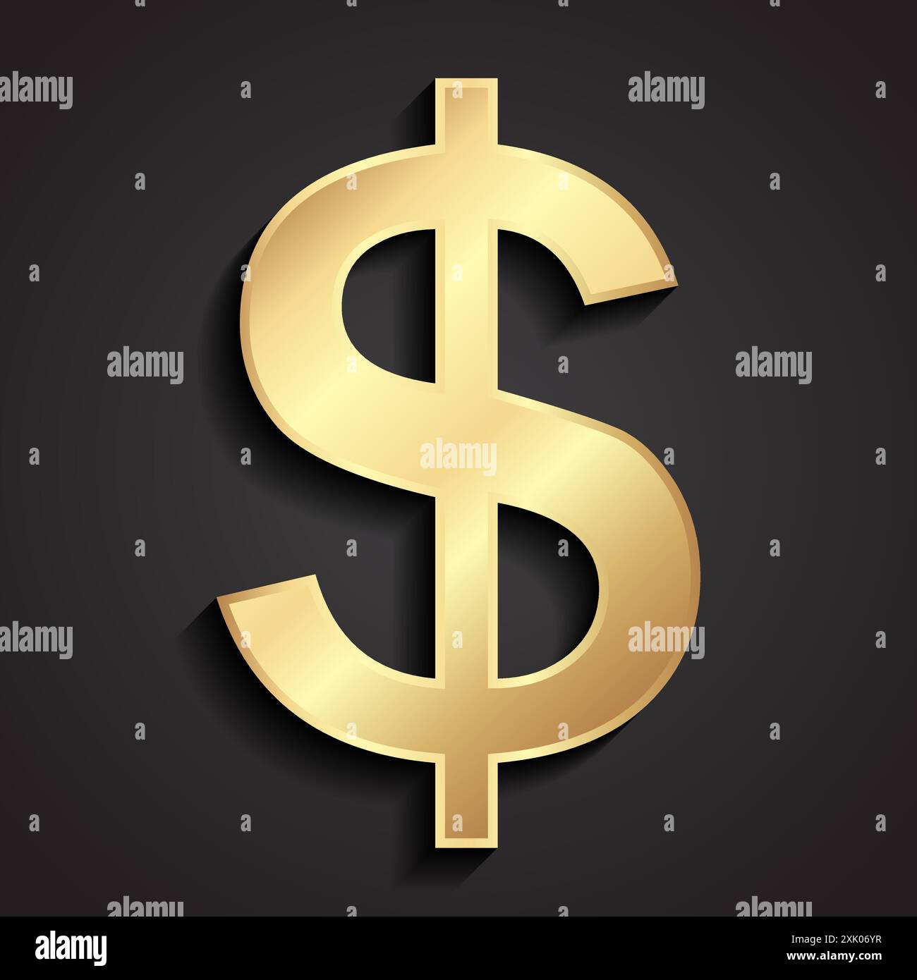 Gold dolar sign hi-res stock photography and images - Alamy