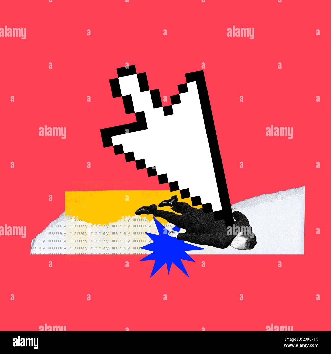 Contemporary art collage. Business Creative Art Collage, abstraction ...