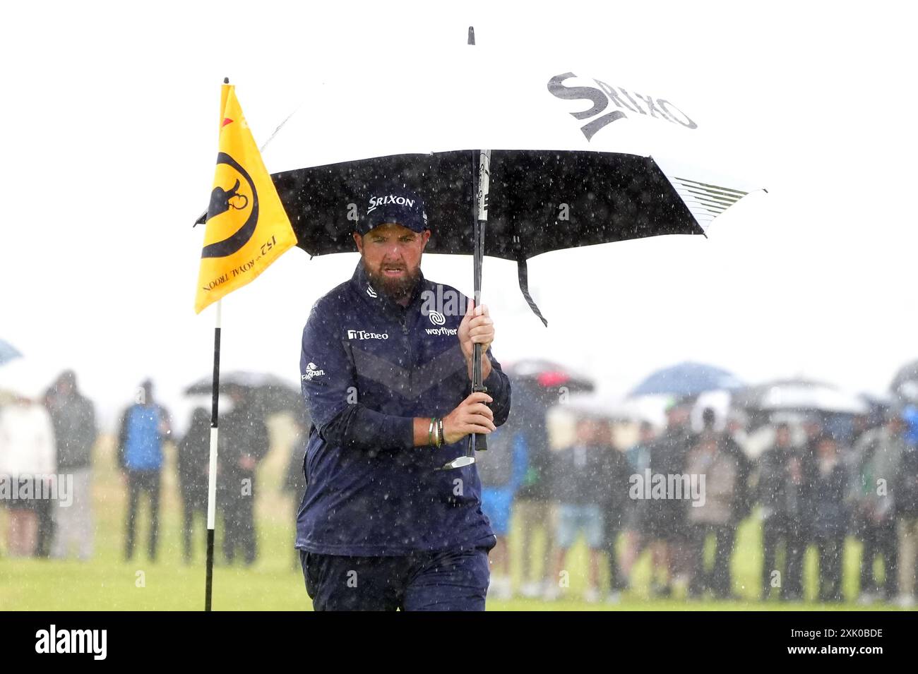 Ireland's Shane Lowry after putting on the 4th green during day three ...
