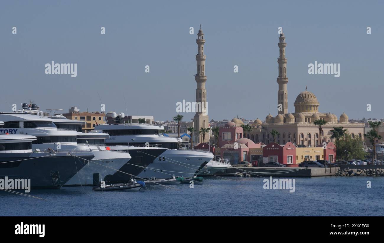 Hurghada marina, egypt, is the starting point for tourist day trips and ...