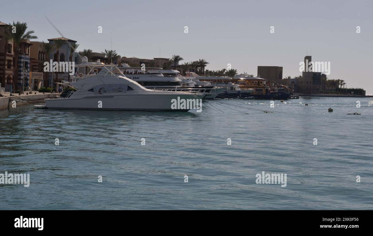 Port Ghalib marina, Egypt, is a starting point for scuba diving ...