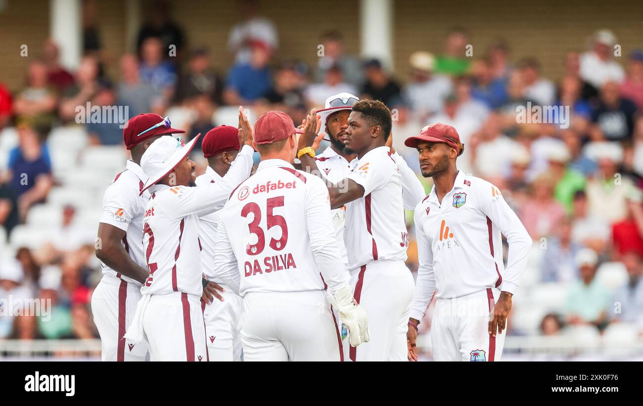 Nottingham, UK. 20th July, 2024. #8, Alzarri Joseph of West Indies ...