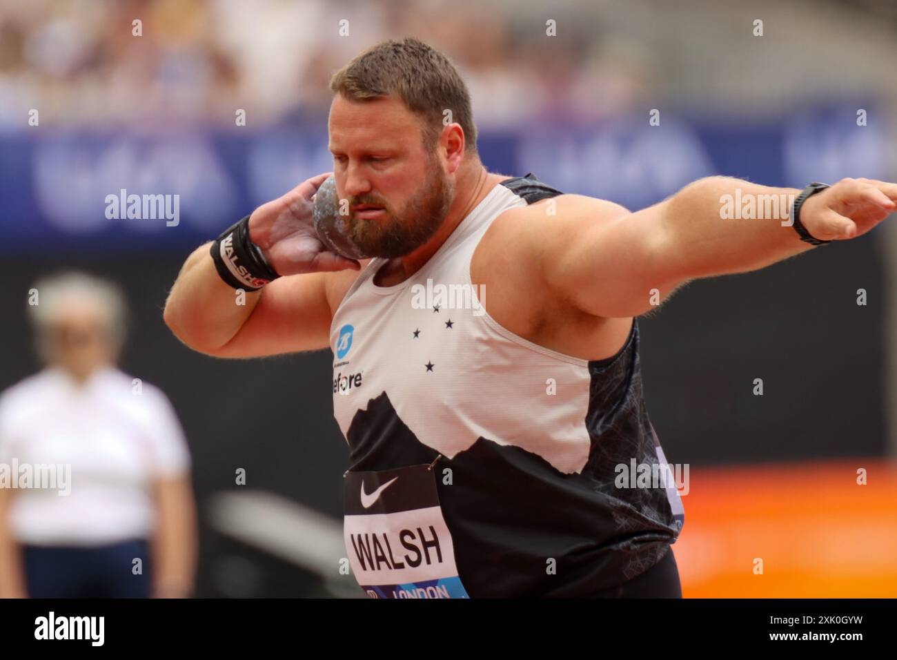London, UK. 20th July, 2024. Tom WALSH (New Zealand) in the Shot Put ...