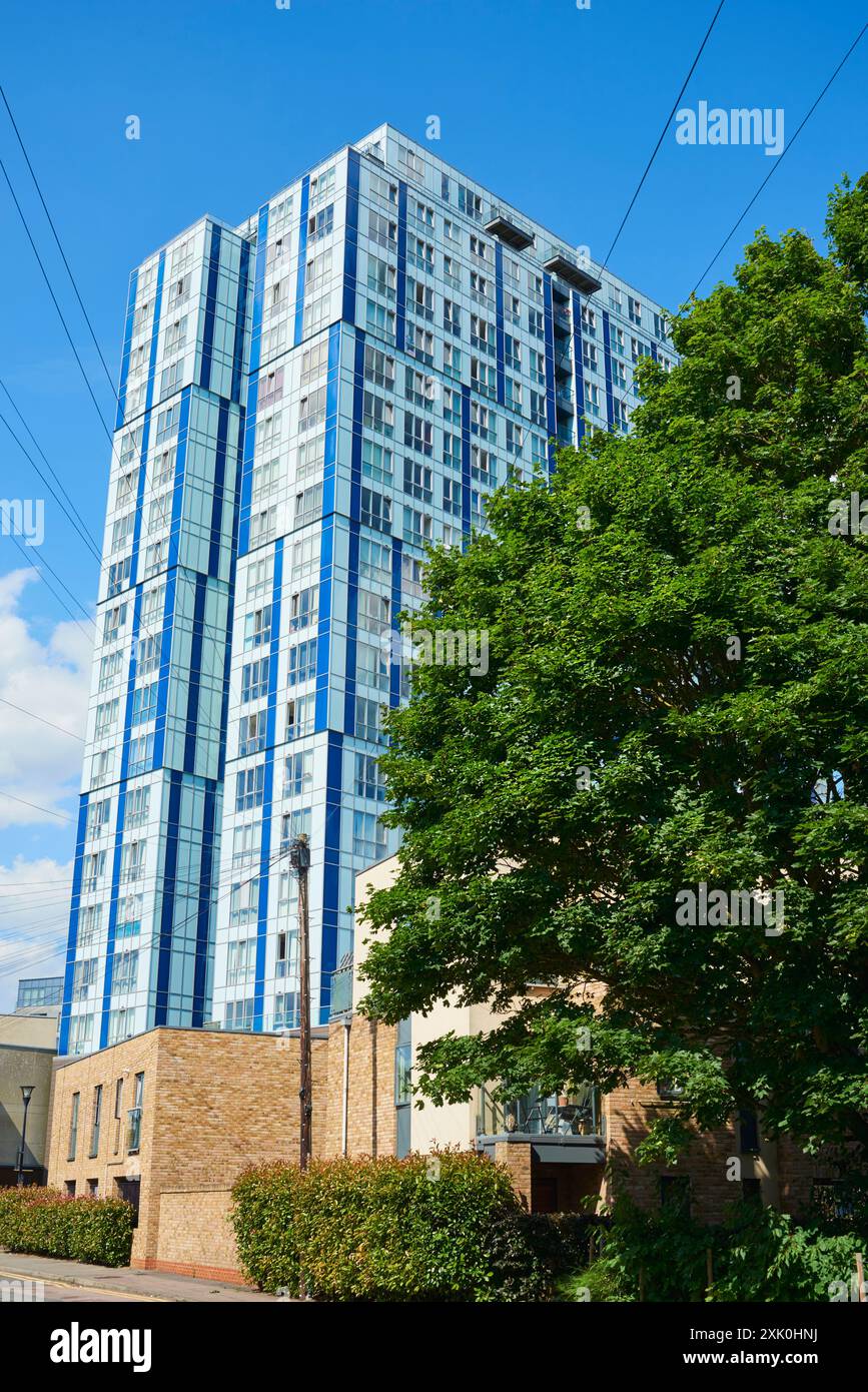 The redeveloped KD Tower, Hemel Hempstead, Hertfordshire UK, formerly known as the Kodak ...