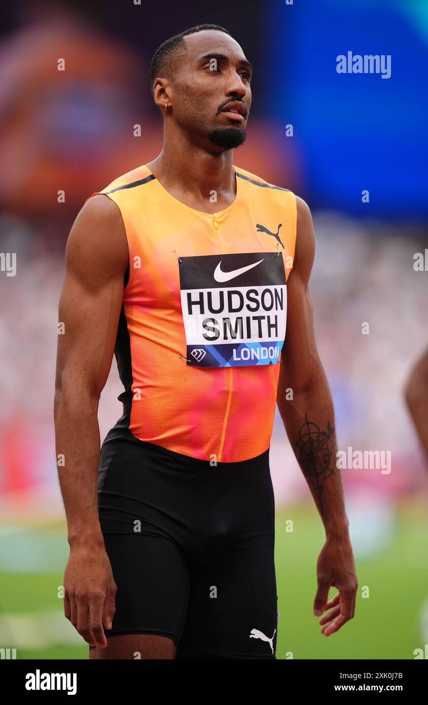 Matthew Hudson-Smith before the Men's 400m Hurdles final during the ...